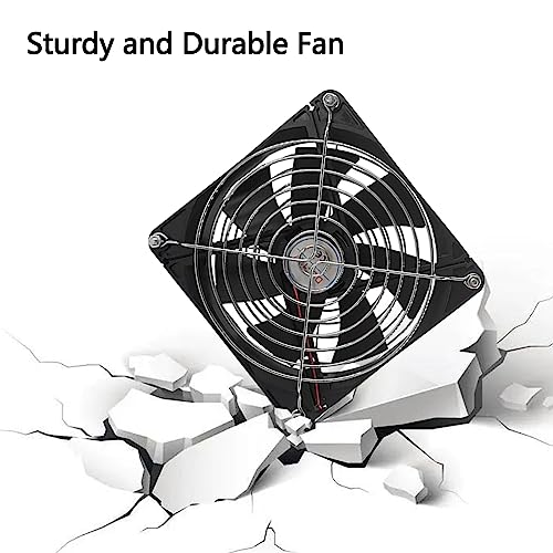 FCXJTU 20W Solar Powered Fan for Chicken Coops, Greenhouses, Outside Sheds, Pet Houses, Solar Panel Fan with Two IPX7 Waterproof Fans 11.5Ft On/Off Switch Cable Exhaust Intake Way Installation Kits