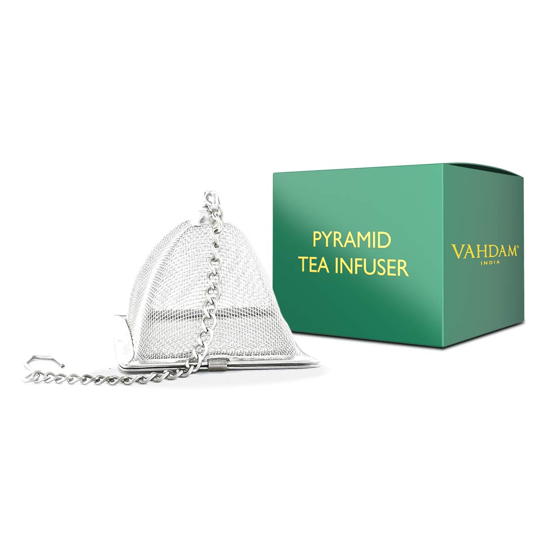 VAHDAM, Himalayan Green Tea (100g) + Pyramid Tea Infuser