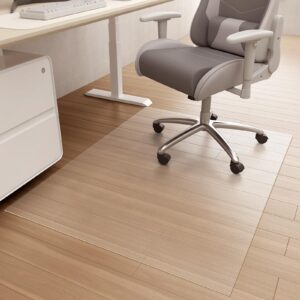 happytrends office chair mat for carpet-36 x48 transparent computer desk chair mat for carpeted hard wood/tile floor,anti-slip home office chair floor mats for work,home and gaming