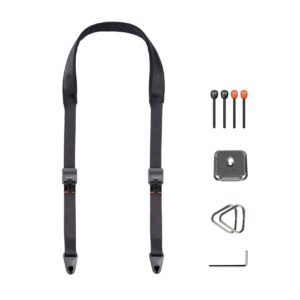 pgytech 2.1" wide camera shoulder strap with quick release plate wide camera neck straps long for photographers adjustable for dslr slr (night black)