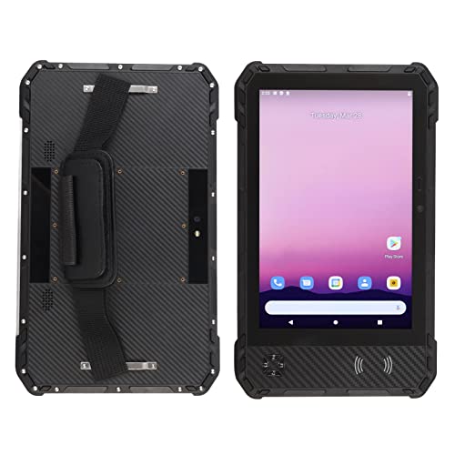 8 Inch Rugged Tablet, 1280 x 800 IPS Touch Screen, 4GB RAM 64GB ROM, Android11, 10000mAh Battery, BT 5.0, WiFi, with NFC Function, 4G Dual SIM, IP68 Waterproof, Black