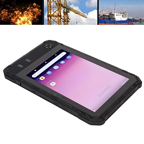 8 Inch Rugged Tablet, 1280 x 800 IPS Touch Screen, 4GB RAM 64GB ROM, Android11, 10000mAh Battery, BT 5.0, WiFi, with NFC Function, 4G Dual SIM, IP68 Waterproof, Black