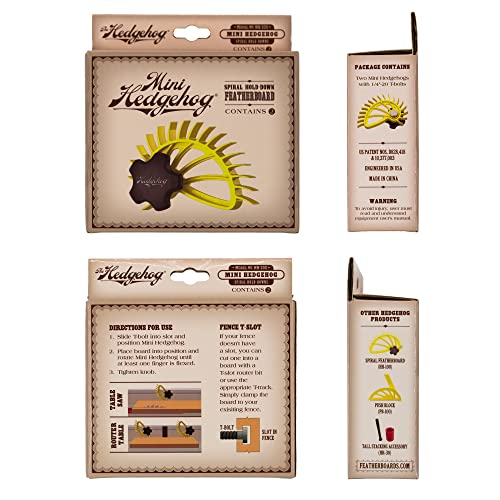 The Mini Hedgehog Fence Featherboard | Hold Down For Table Saws and Router Tables