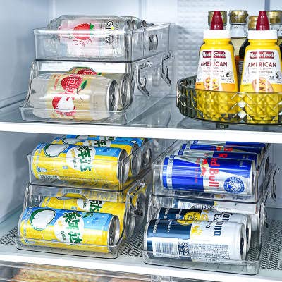 Double - Layer Soda Can Organizer - Auto Rolling - Best For Kitchen And Refrigerator Organizer