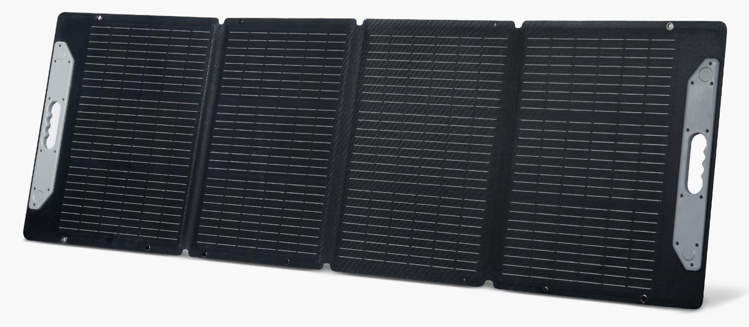 Solar Panels, Volcan Foldable Portable Solar Panel 120W 20.9V with High-Efficiency Monocrystalline Solar Cells, Ideal for Power Stations Outdoor Solar Generators