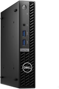 dell optiplex 7010 micro form factor desktop, intel core i5-13500t (14 core up to 4.6 ghz), 32gb ddr4 ram, 1tb pcie ssd, intel uhd graphics, windows 11 pro, black