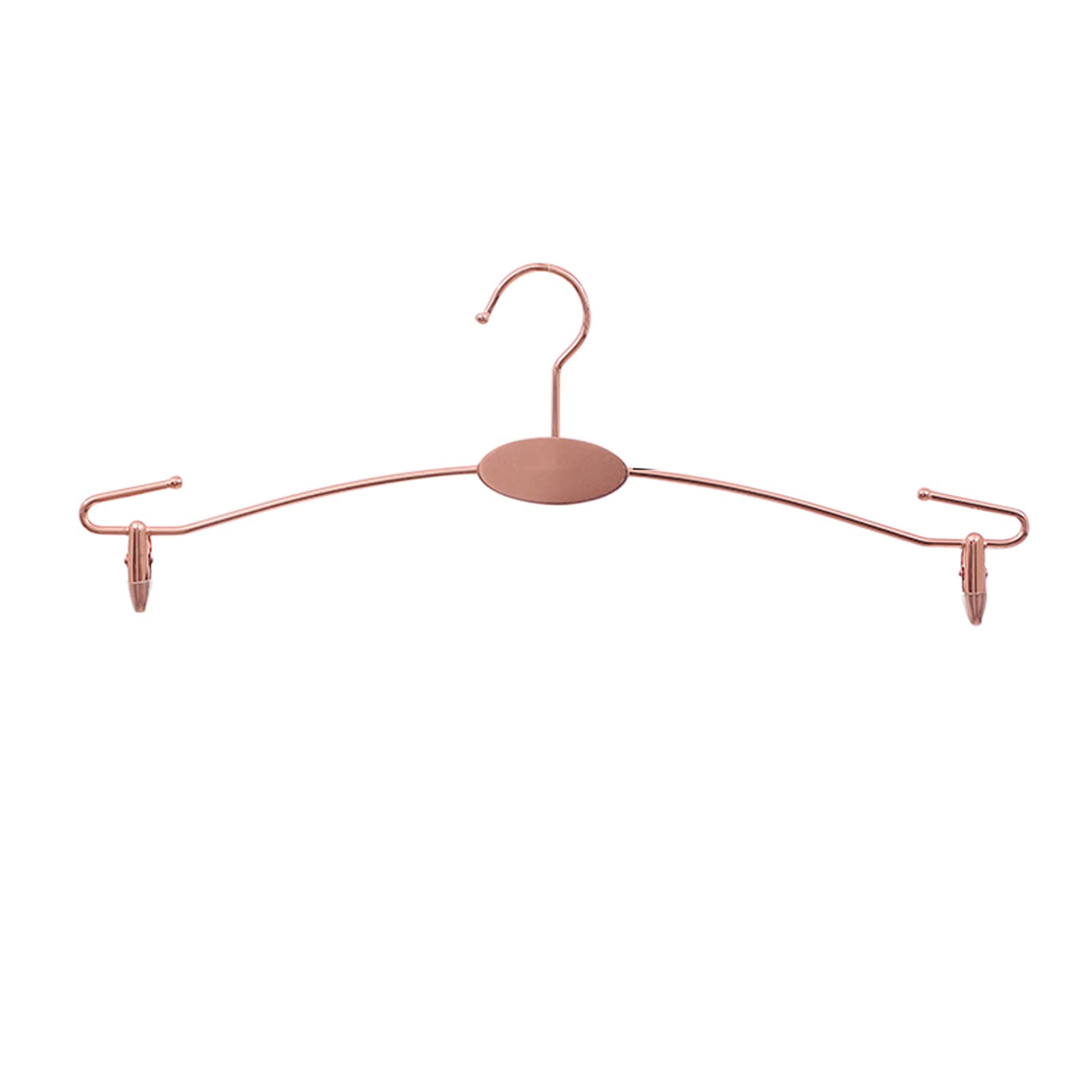 SUNTRADE Metal Underwear Bra Rack, Durable Pants Clothes Hangers with Clips,for Lingerie Shop Display, 10pcs (Rose Gold-B1)