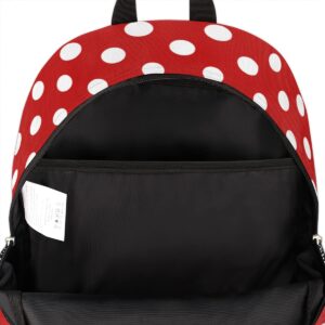 Elementary School Bags for Teens, Red White Polka Dot Kids Backpacks Polka Dot Lightweight Bookbags Waterproof Sturdy Schoolbag Daypack for Girls Boys