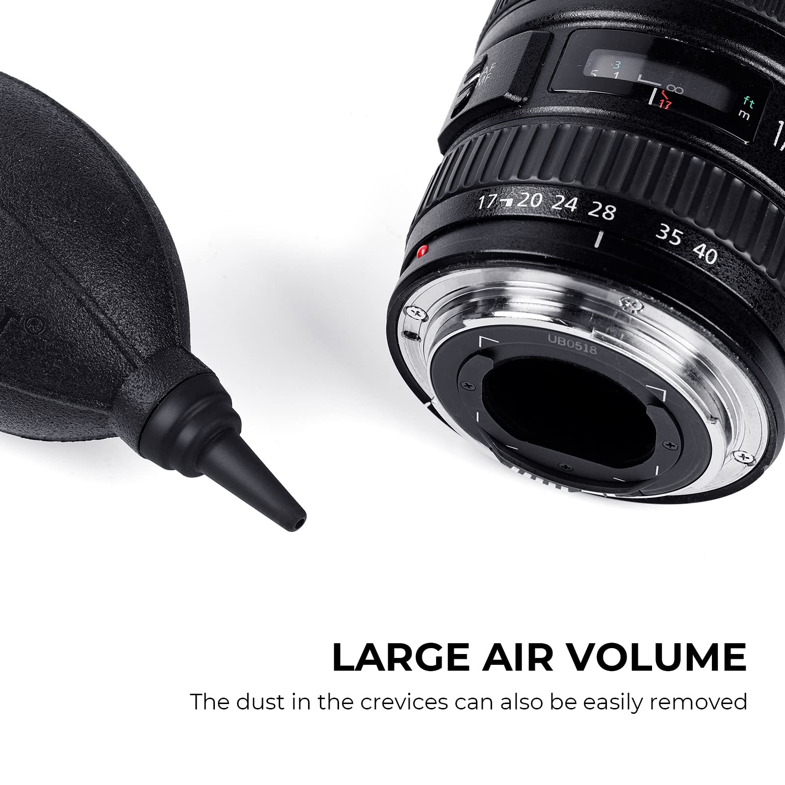 K&F Concept Soft Tip Air Blower, Lens Blower for Digital, DSLR, SLR Cameras, Camera Lenses, Sensitive Electronics and Keyboards Telescope Filters, Rubber Bulb Air Pump Dust Blower