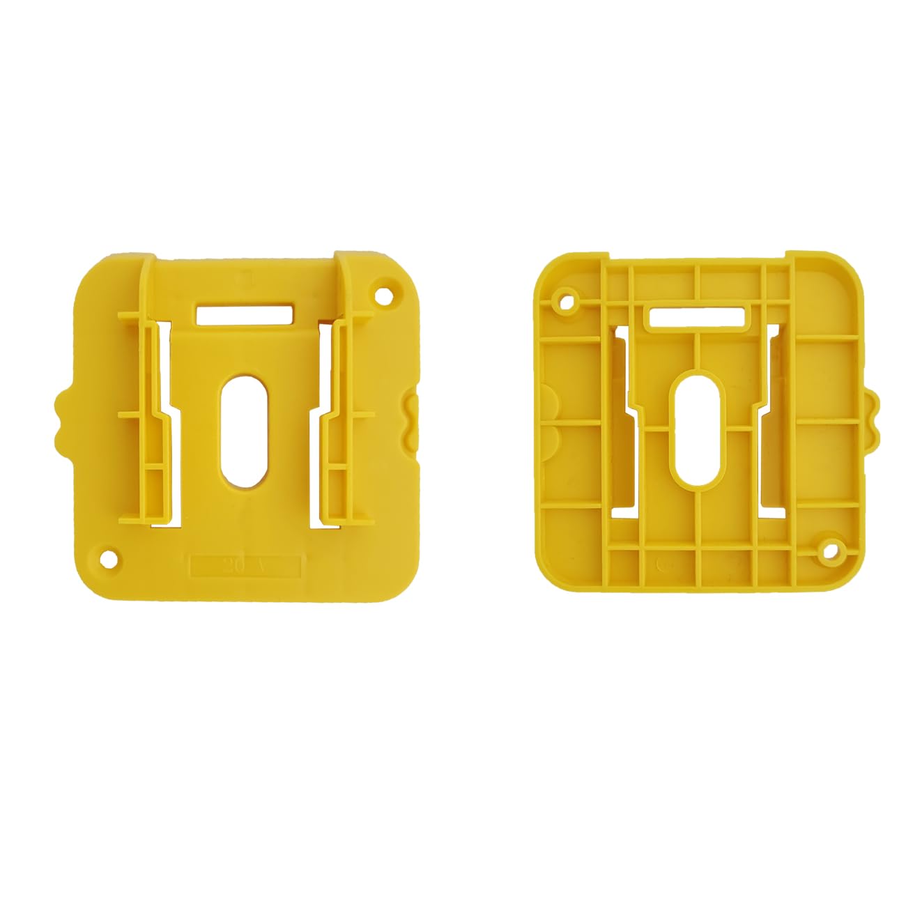 SKCMOX Plastic Battery Holders Mount Fit for Dewalt 20V 60V Battery DCB200 DCB201 DCB202 DCB203 DCB204 DCB205 DCB206 DCB208 10PCS