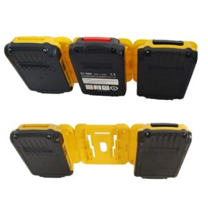 SKCMOX Plastic Battery Holders Mount Fit for Dewalt 20V 60V Battery DCB200 DCB201 DCB202 DCB203 DCB204 DCB205 DCB206 DCB208 10PCS