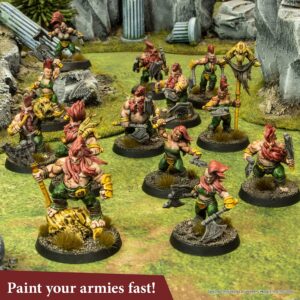 The Army Painter Speedpaint Starter Set 2.0-10x18ml Speed Model Paint Kit Pre-Loaded with Mixing Balls and 1 Brush- Base, 1 Painting Guide - Model Paint Set for Plastic Models