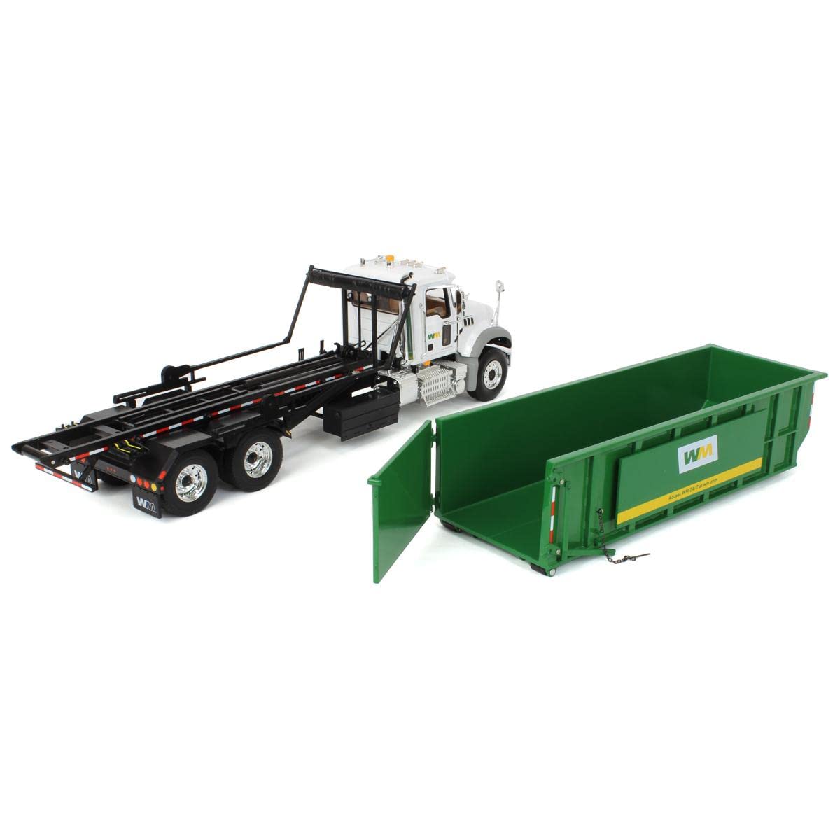 First Gear 1/34 Mack Granite MP Waste Management Truck w/Roll-Off Container 10-4305D