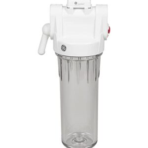 GE GXWH20T Whole House Water Filtration System | Reduce Sediment, Rust & More | Install Kit & Accessories Included | Filter Not Included | Replace Filter (FXWTC, FXUSC, FXWPC, FXWSC) Every 3 Months