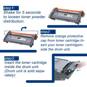 1 Pack TN630 TN-630 Black Toner Cartridge Compatible TN630 Replacement for Brother HL-L2300D L2305W L2315DW L2320D L2360DW MFC-L2680W L2685DW L2700DW L2705DW L2707DW L2740DW DCP-L2540DW L2520DW Printe