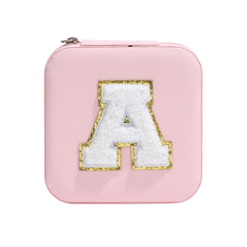 Parima Graduation Gifts for Her - Trendy Travel Jewelry Case, Personalized Gifts - Pink Travel Jewelry Box | Birthday Gifts for Women Mothers Day Gifts for Women | Travel Jewelry Case