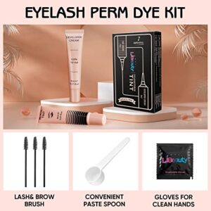 Libeauty Eyelash Black Color Kit Instant Eyebrow Black Hair Colour Kit Voluminous Coloring for Lash and Brow Perfect Partner for Lash Perm/Lift/Lamination Treatment