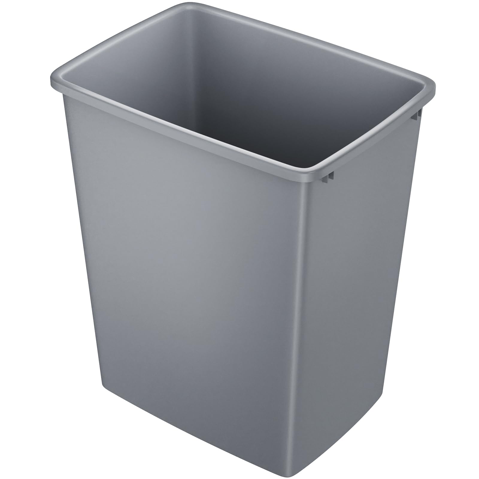 LOVMOR 35QT Kitchen Trash Can - Lightweight and Sturdy Slim Trash Can, Wastebaskets for Kitchen, Bathroom, Office, Workspace, Easy to Clean, 1 Pack, Gray