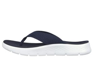 skechers women's flip-flop, navy, 8