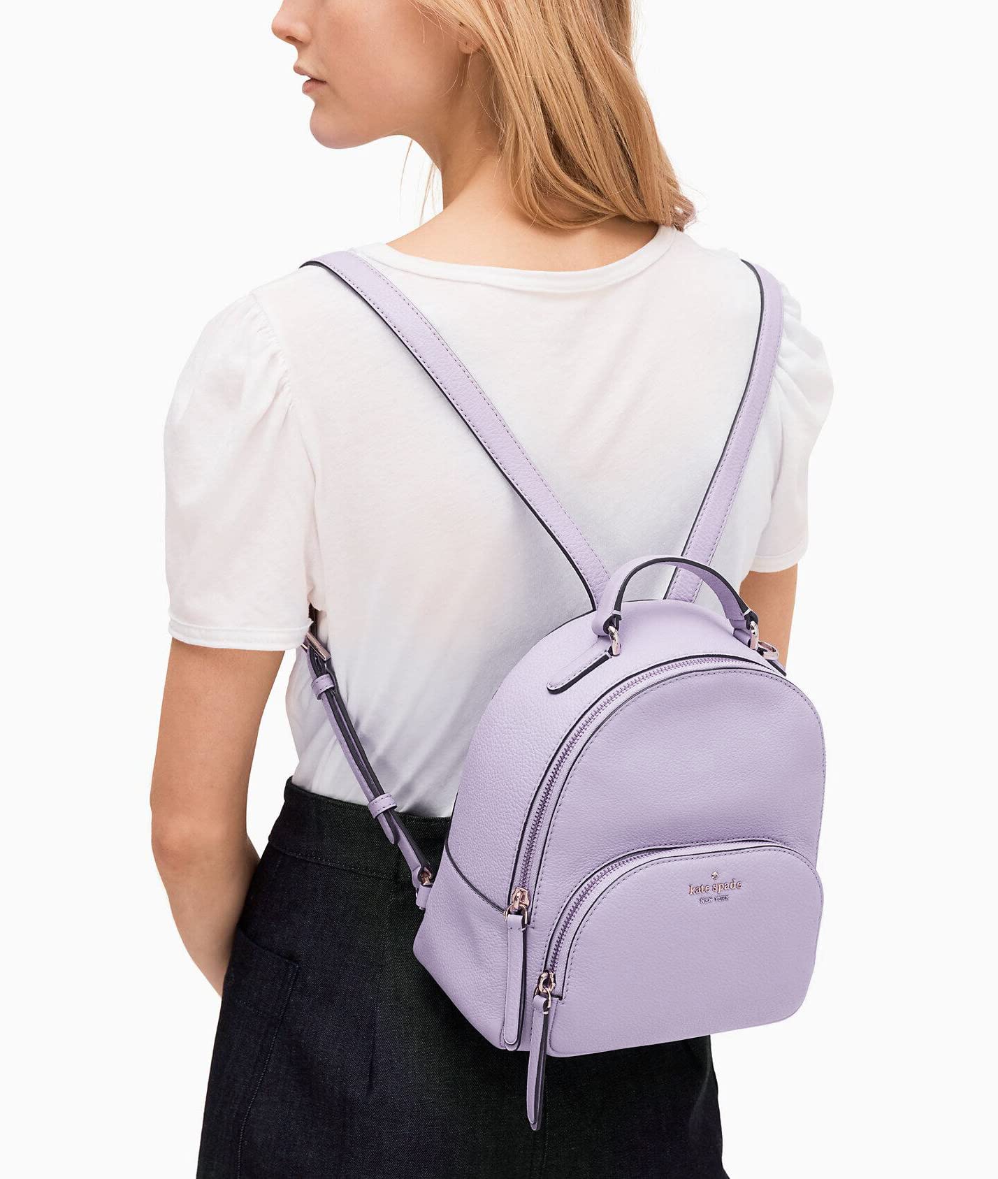 Kate Spade New York Jackson Medium Leather Backpack, Frozen Lilac