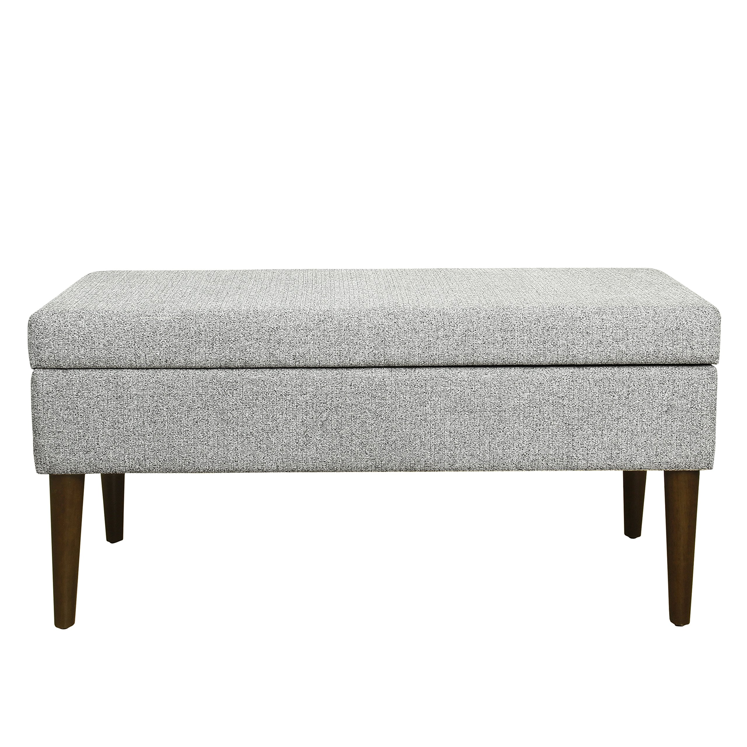 Spatial Order Home Decor | K8086-F2232 | Kaufmann Collection Modern Storage Ottoman Bench | Large Ottoman Bench with Storage for Living Room & Bedroom, Smoke Gray