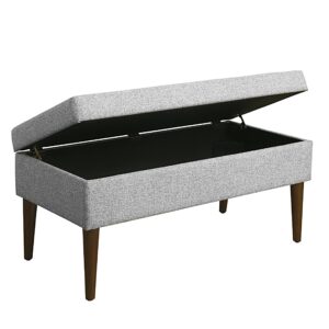 Spatial Order Home Decor | K8086-F2232 | Kaufmann Collection Modern Storage Ottoman Bench | Large Ottoman Bench with Storage for Living Room & Bedroom, Smoke Gray