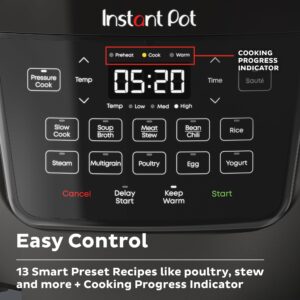 Instant Pot RIO Wide Base, 7.5 Quarts, Large Searing Base, WhisperQuiet Steam Release, 7-in-1 Electric Multi-Cooker, Pressure Cooker, Slow Cooker, Rice Cooker, Steamer, Sauté, Yogurt & Warmer