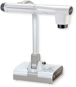 elmo 1380 model tt-12g interactive document camera, 4k ultra hd, 12mp 1/2.3" image sensor, 12x optical zoom, 16x digital zoom, built-in sd card slot, multiple outputs, replaced 1378 model tt-12f