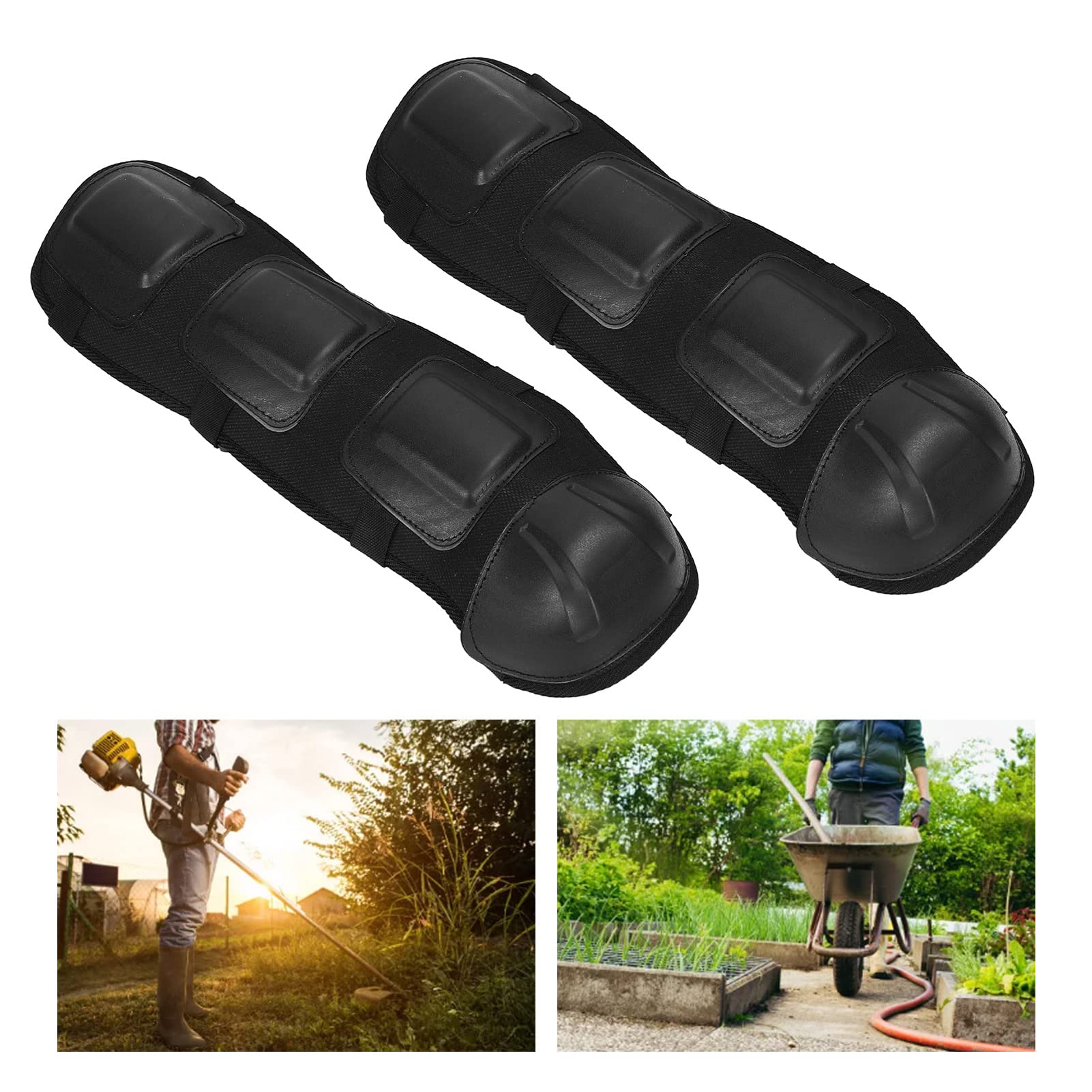 Natudeco Knee Pads Gardening Knee Pads High Strength Protection Chain Saw Shin Guards Knee Pads for Men Floor Work Breathable Work Knee Pads for Lawn Mowing Brush Cutters