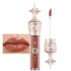 rosarden water lip gloss - moisturizing lip gloss - lip plumping lip gloss - waterproof long lasting non sticky smudge proof lipstick - glossy lightweight hydrating lip gloss for women makeup