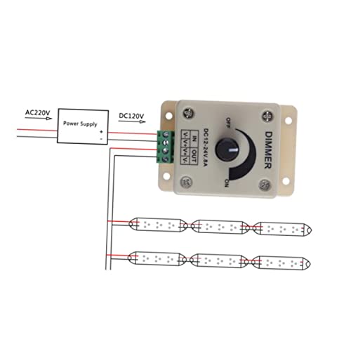 CAXUSD Wall Panel Dimmer Switch 8a Knob