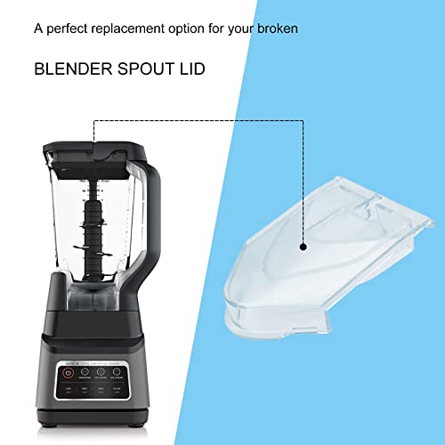 CUTIECLUB 2 Pack Pitcher Spout Cover for Ninja 72oz Blender Lid, Flap Lid Jar Top Replacement parts Accessories for Ninja NJ600-NJ602 BL500-BL781 Blender