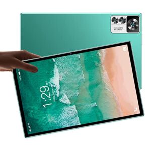 dpofirs 12s pro android tablet 10 inch, android 12 tablet, 8gb ram 256gb rom, 128g expand android tablet with dual camera, wifi, bluetooth, 7000mah, gifts, green