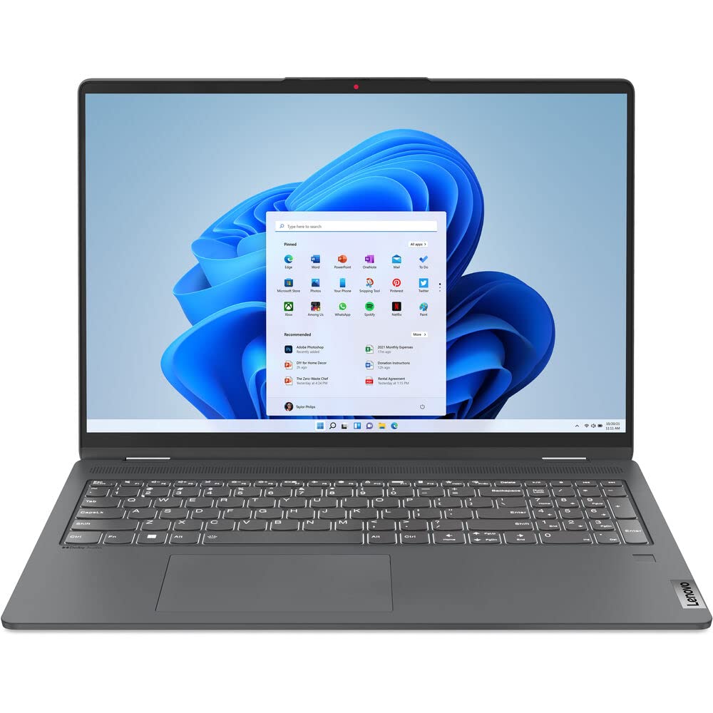 LENOVO Flex 5 2-in-1 Laptop 2022 | 16" WUXGA Touchscreen | 12th Intel Core i7-1255U 10-Core | Iris Xe Graphics 16GB RAM 1TB SSD | Thunderbolt 4 Wi-Fi 6 Backlit Fingerprint Win 10 | TLG 32GB USB