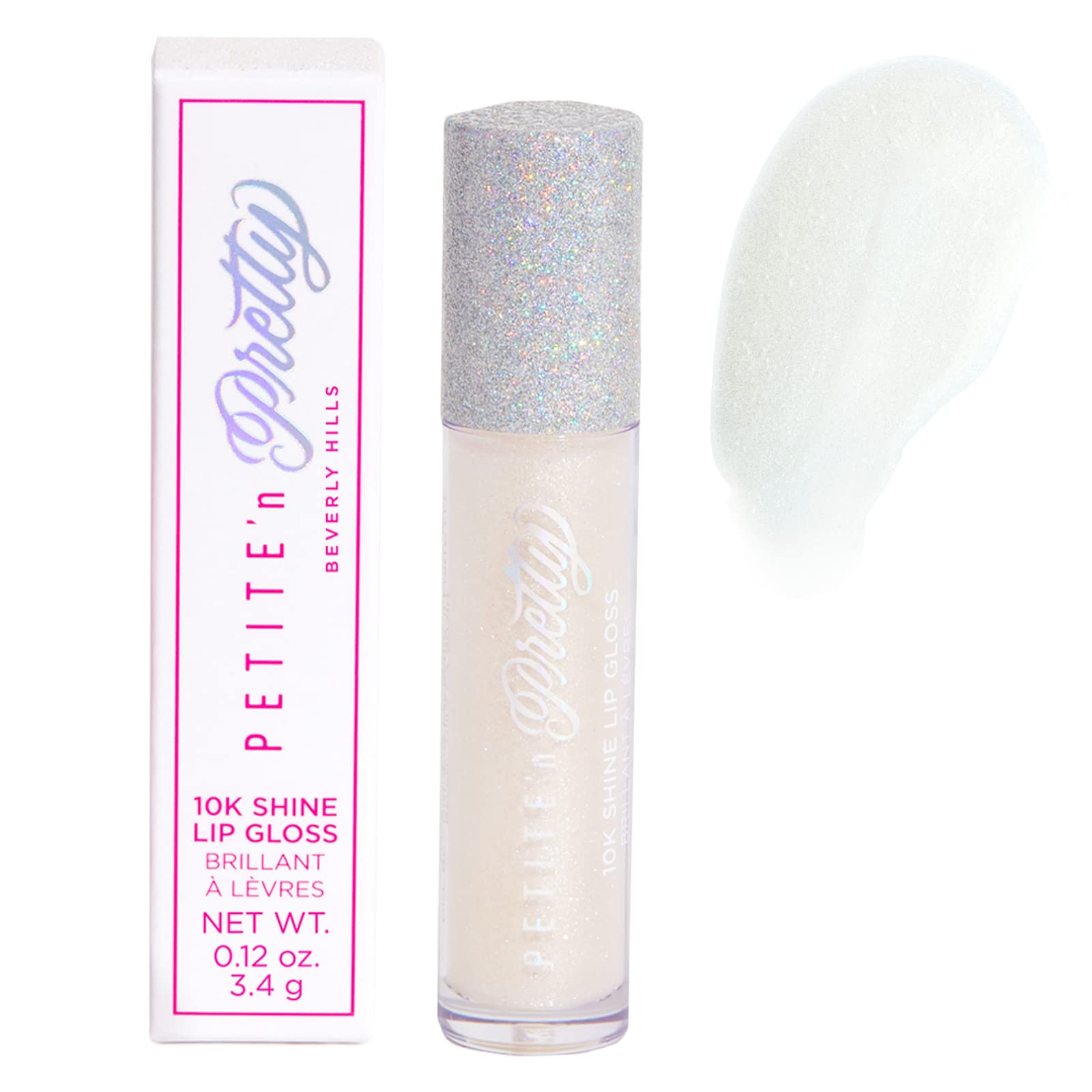 Petite 'N Pretty Snow-Glowed Travel-Size 10K Shine Lip Gloss Trio for Kids, Children, Tweens and Teens- High Shine and Lightweight- Non Toxic and Made in the USA