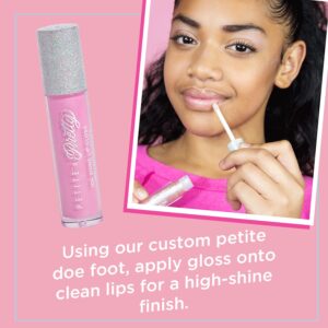 Petite 'N Pretty Snow-Glowed Travel-Size 10K Shine Lip Gloss Trio for Kids, Children, Tweens and Teens- High Shine and Lightweight- Non Toxic and Made in the USA