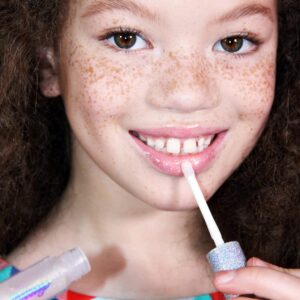 Petite 'N Pretty Snow-Glowed Travel-Size 10K Shine Lip Gloss Trio for Kids, Children, Tweens and Teens- High Shine and Lightweight- Non Toxic and Made in the USA