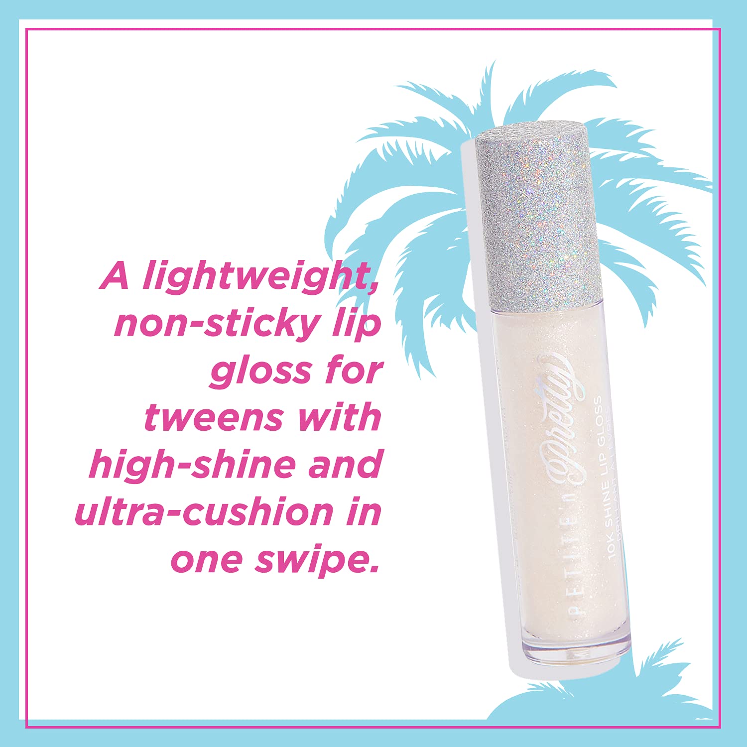 Petite 'N Pretty Snow-Glowed Travel-Size 10K Shine Lip Gloss Trio for Kids, Children, Tweens and Teens- High Shine and Lightweight- Non Toxic and Made in the USA