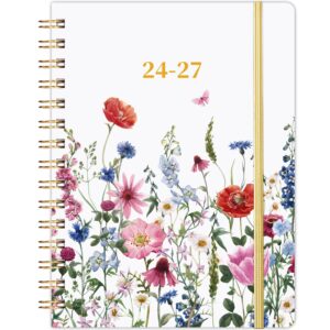 2024-2027 monthly planner - 3 year monthly planner/calendar 2024-2027, jul. 2024 - jun. 2027, 2024-2027 monthly planner, 6.3" x 8.4", 36 monthly calendar with tabs + back pocket - flowers