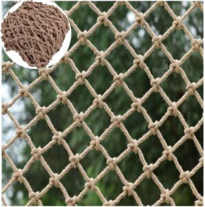 kacqihtu hemp rope net kids climbing safety net child safety rope netting balcony stairs fence garden playground protection net indoor & outdoor decor rope net