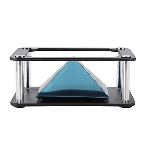 3.5-6 Inch Smartphone 3D Hologram Mini Portable Home Outdoor Full HD Holographic Pyramid Projector, for Corporate Product Display, Cartoon Interaction and Personal Entertainment (Cylindrical)