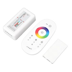 LED Remote Controller, LED Strip Light Dimmer DC12 to 24V 2.4GHz Wireless RF Touch RGBW 7 Color Dimming 64000 Color Temperature for Home