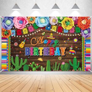 6 * 4ft mexican happy birthday backdrop - mexican themed fiesta birthday party decorations mexican party supplies mexican banner mexico cinco de mayo carnival photo booth background