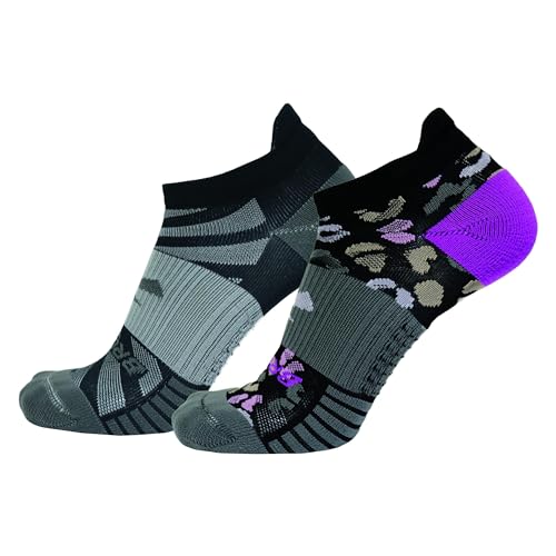 Brooks Ghost Lite No Show Socks I Performance Running, Comfort Fit with Arch Support for Men & Women (2-Pack Set) - Run Wild F23 - Small