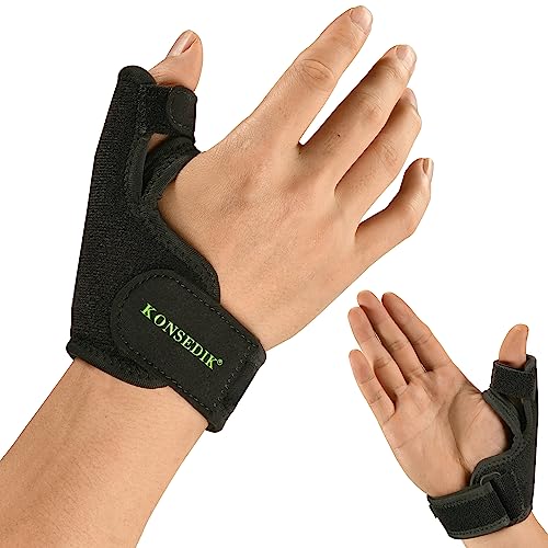 KONSEDIK Thumb Brace,Spica Splint Support for Women&Men Right & Left Hands,Stabilizer for Arthritis,De Quervains Tenosynovitis,CMC Joint,Trigger Finger,Carpal Tunnel(Medium)