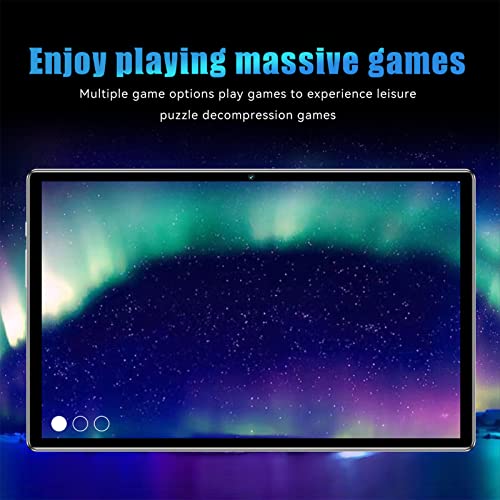 Gaming Tablet, 10.1 Inch FHD HD Tablet 2 Card Slots Dual Camera 8GB RAM 256GB ROM for Business (US Plug)