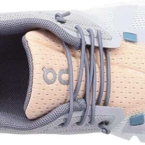 ON Women's Cloud 5 Push Sneakers, Glacier/Undyed White, 6.5