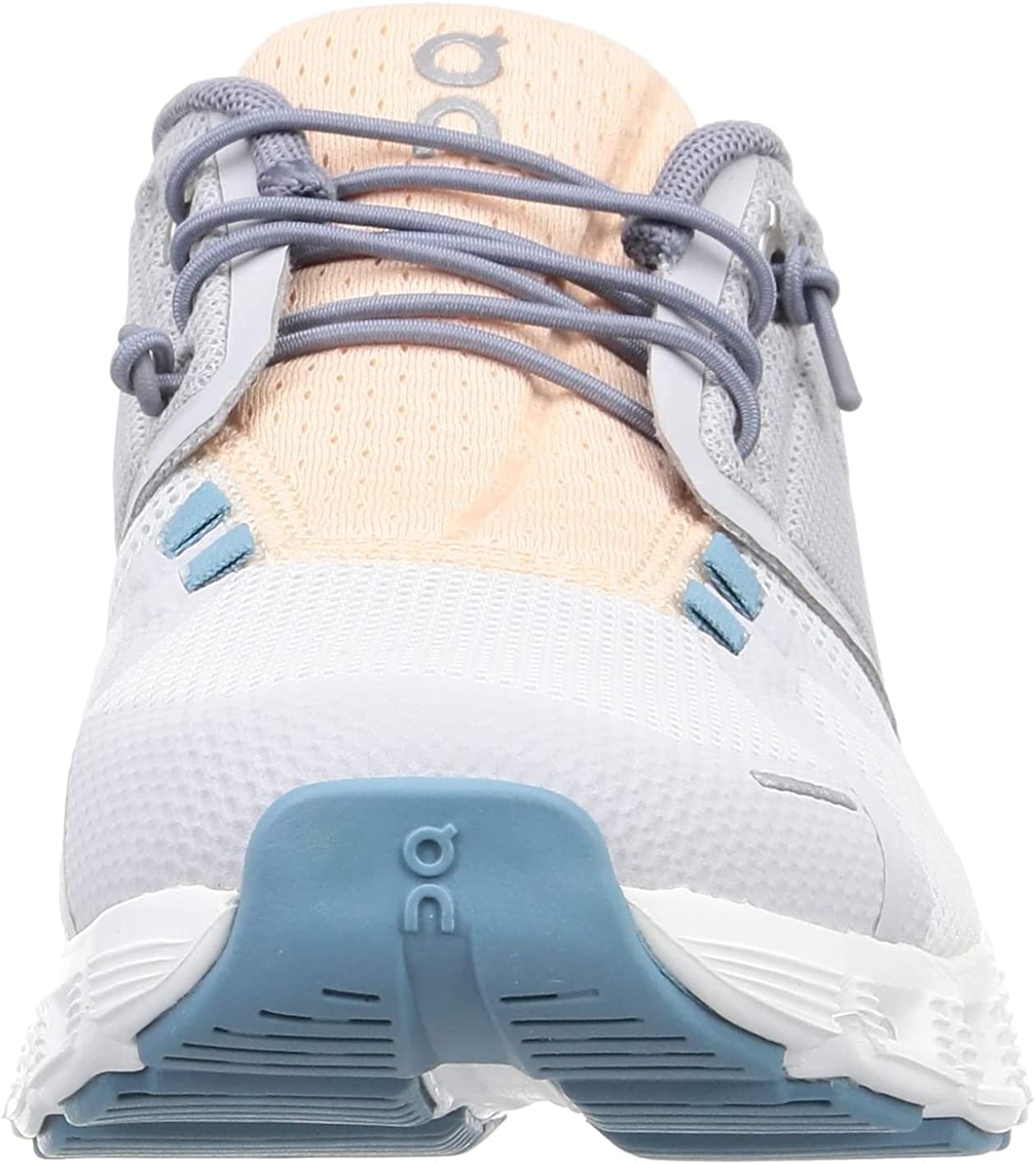 ON Women's Cloud 5 Push Sneakers, Glacier/Undyed White, 6.5