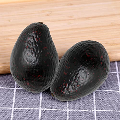 Honbay 2PCS Fake Avocados Foam Artificial Green Avocado Fruit Model Ornament Simulation Vegetable for Home Party Tabletop Decoration and Photography Prop