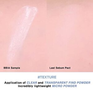 BBIA Last Sebum Pact - Sebum Control Pressed Powder Pact with Mirror & Puff, Pore Blur Pact, Sebum and Oil Absorption, Makeup Fixing & Setting, Powdery Matte Finish Compact Powder, Vegan, K-Beauty